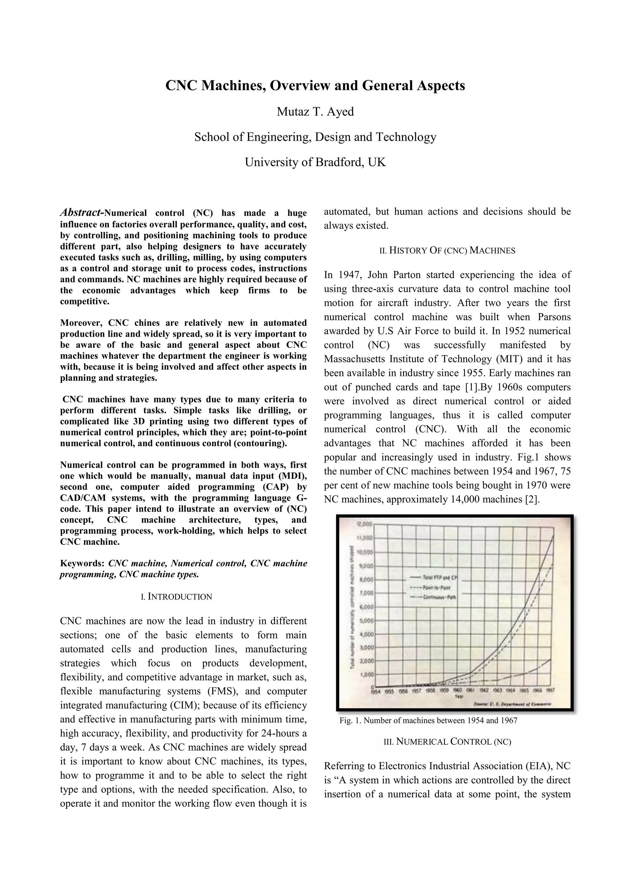 CNC machines literature review | PDF