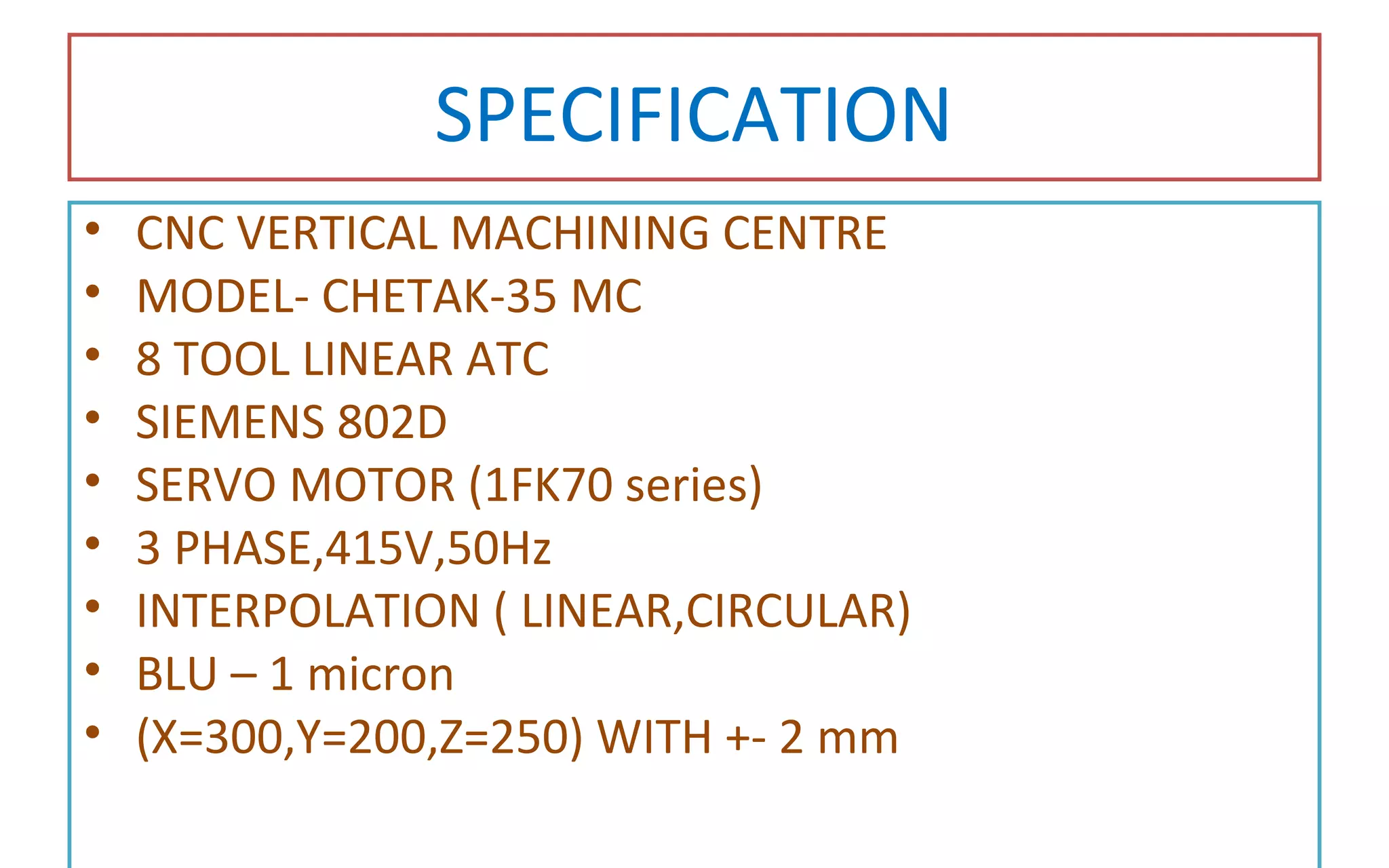 Cnc machine training | PPT
