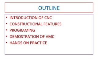 Cnc machine training | PPT