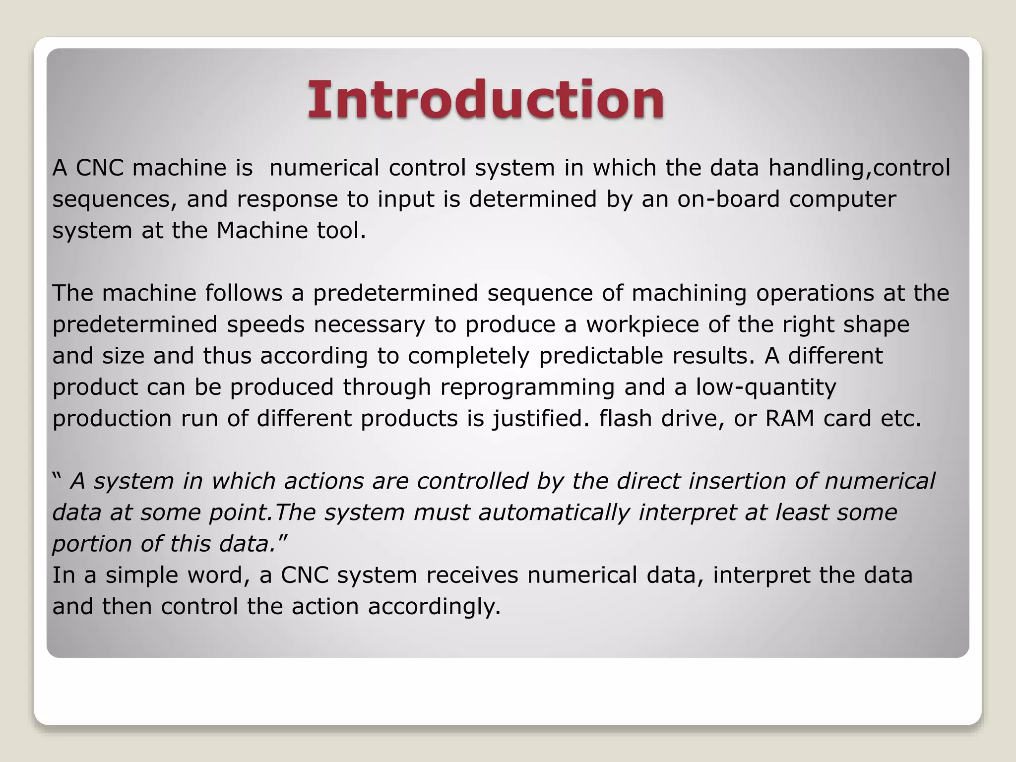 CNC machining processes | PPTX