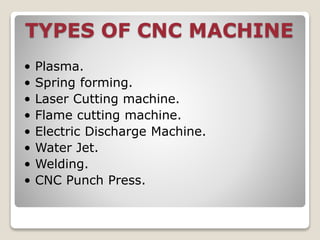 CNC machining processes | PPTX