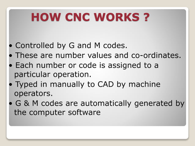 CNC machining processes | PPTX