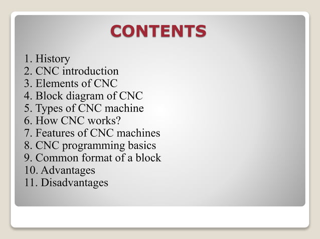 CNC machining processes | PPTX