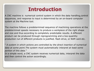 CNC machining processes | PPTX