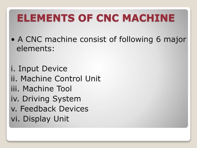 CNC machining processes | PPTX