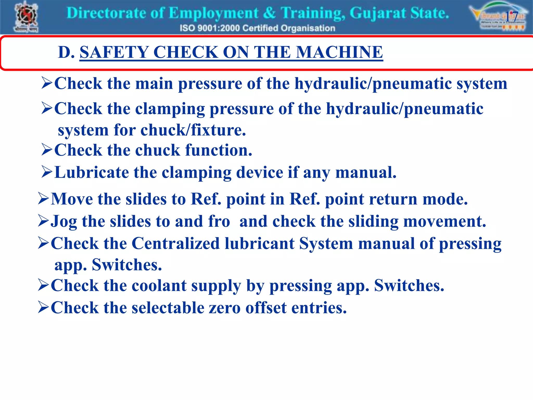 CNC Machine Maintenance | PPTX