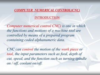 CNC_MILLING.ppt | Programming Languages | Computing