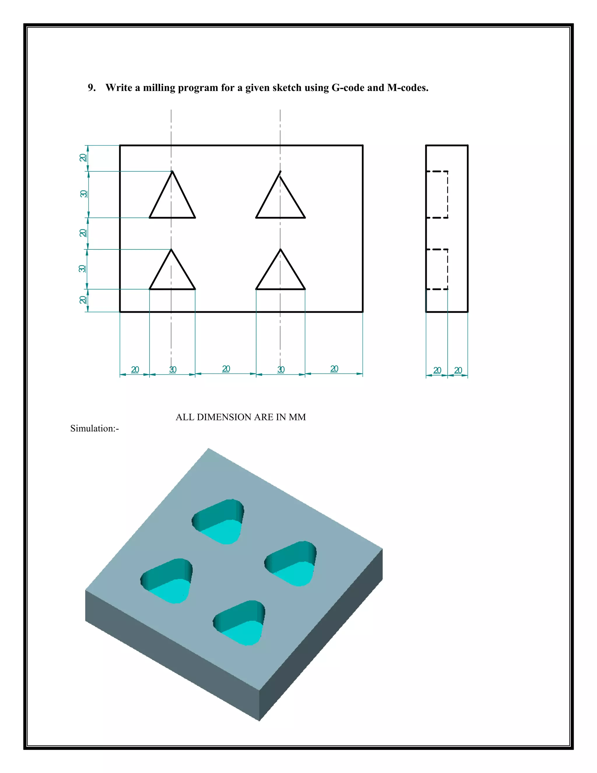 Cnc milling programs | PDF