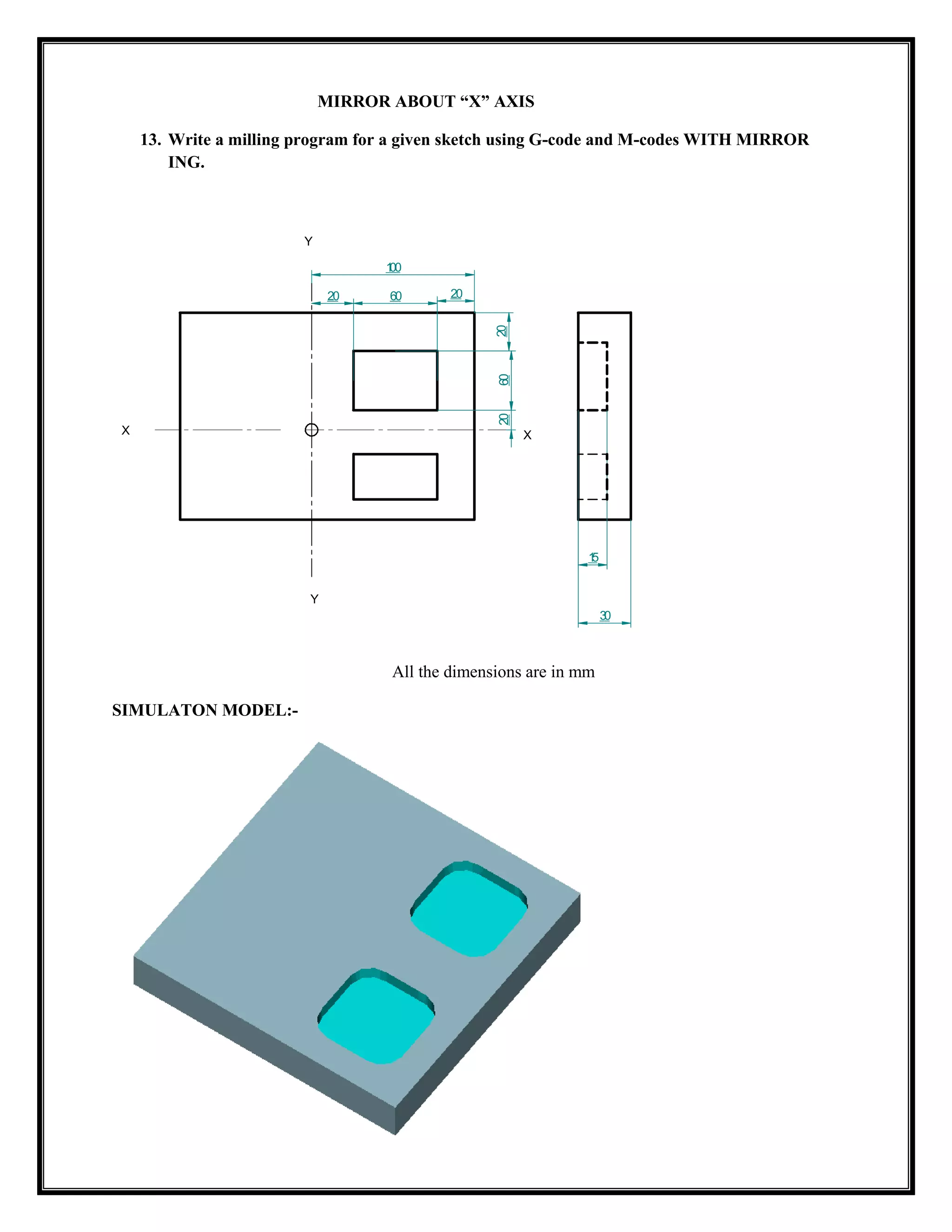 Cnc milling programs | PDF