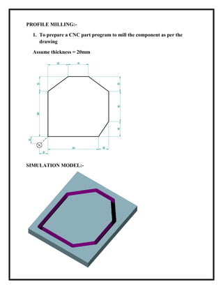 Cnc milling programs | PDF