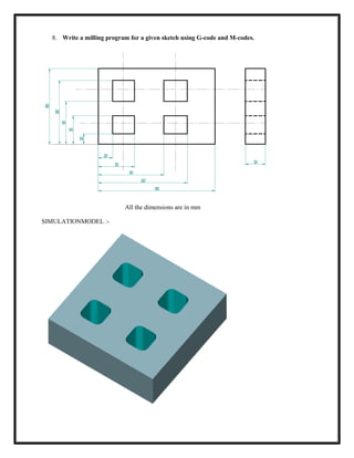 Cnc milling programs | PDF