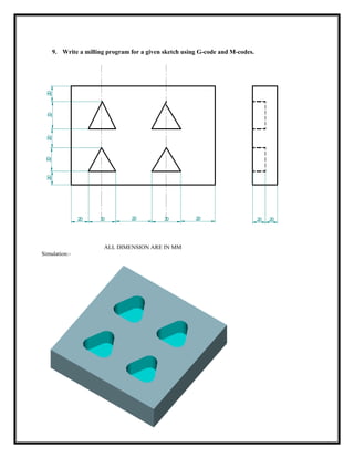 Cnc milling programs | PDF