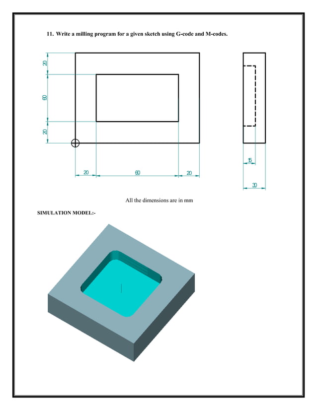Cnc milling programs | PDF