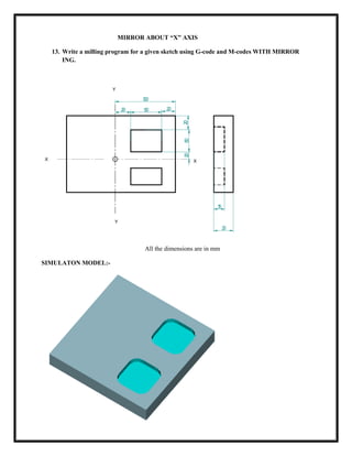 Cnc milling programs | PDF