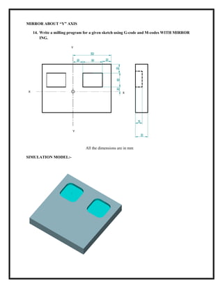 Cnc milling programs | PDF