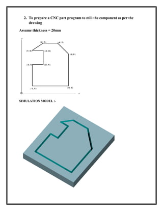 Cnc milling programs | PDF