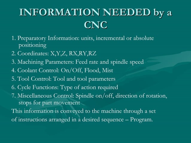 Cnc part programming 4 unit | PPT