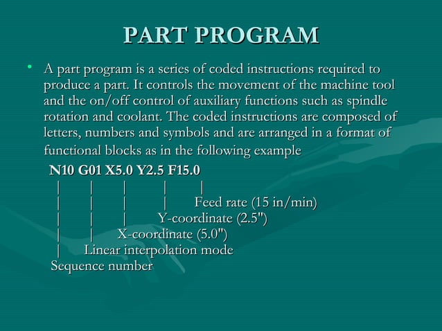 Cnc part programming 4 unit | PPT