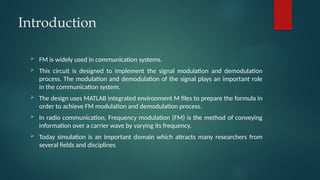 FM Modulation and Demodulation Circuit Based on Matlab PPT.pptx