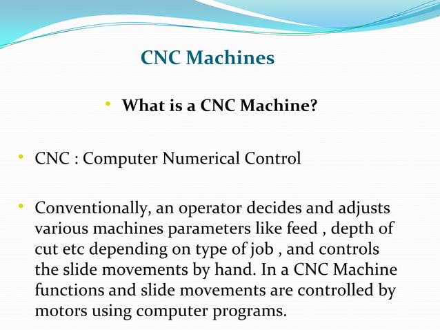 Cncpresentation CNC lathe machine | PDF