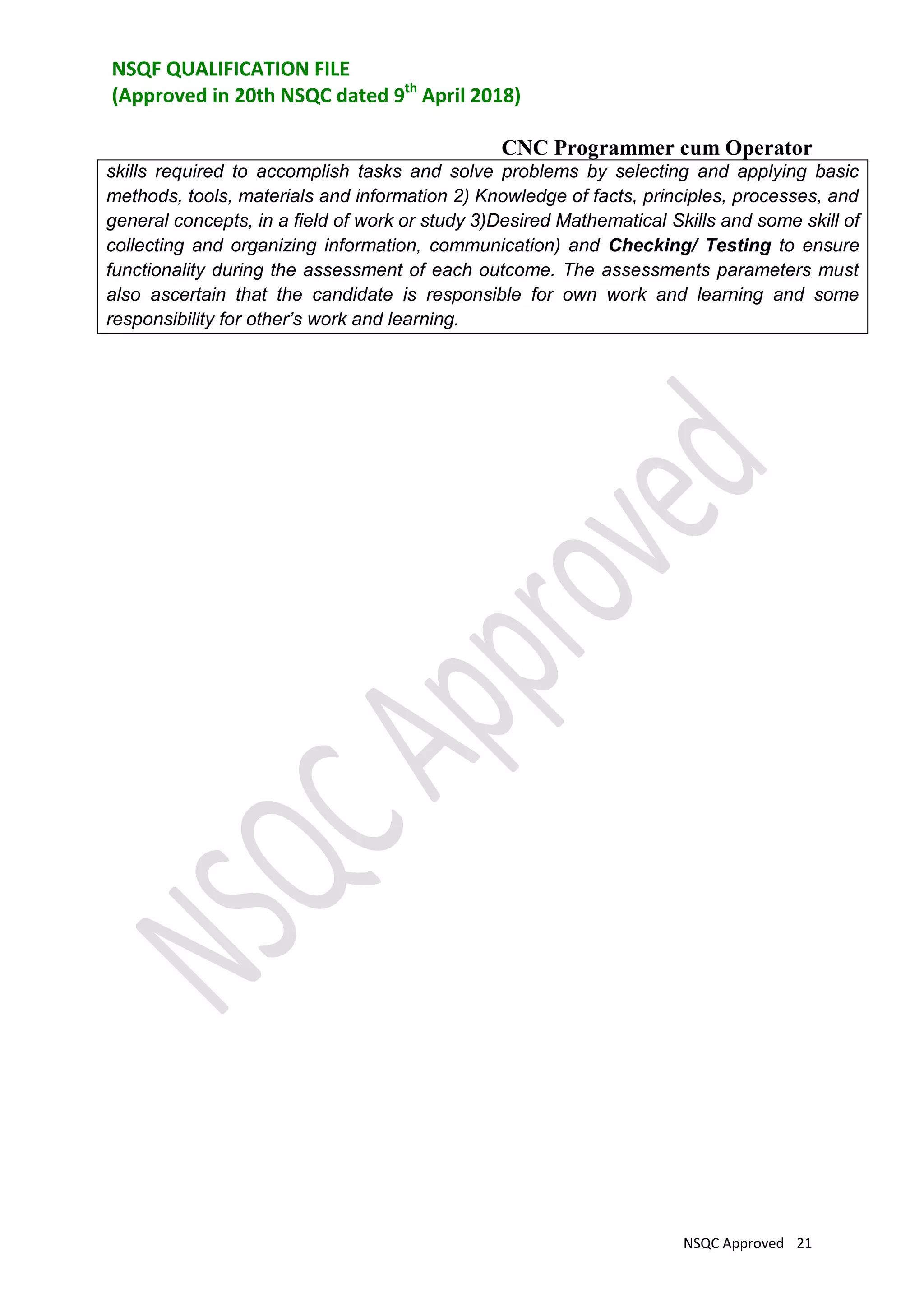 Cnc Programmer Cum Operator Pdf
