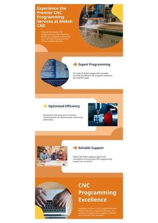 Experience the Premier CNC Programming Solutions at Moksh CAD | PDF