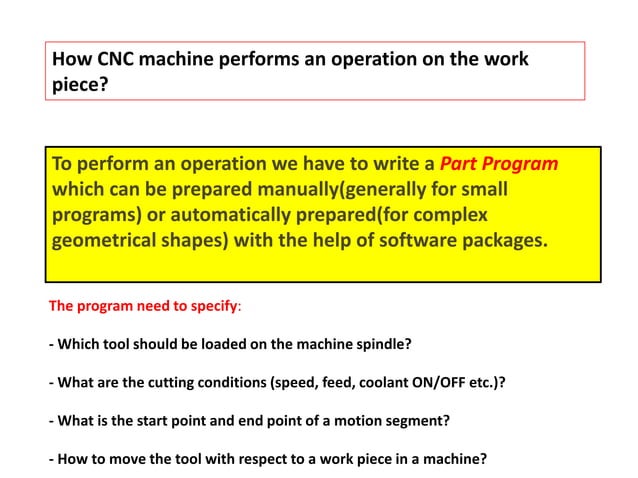 Cnc program writing | PPTX