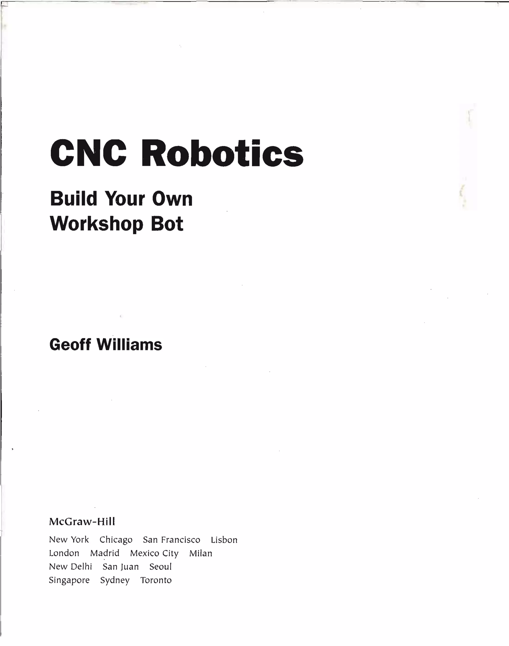 Cnc robotics build your own workshop bot | PDF