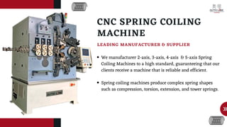 CNC Spring Coiling Machine - Autolink | PDF | Manufacturing Industry ...