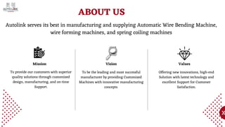 CNC Spring Coiling Machine - Autolink | PDF | Manufacturing Industry ...