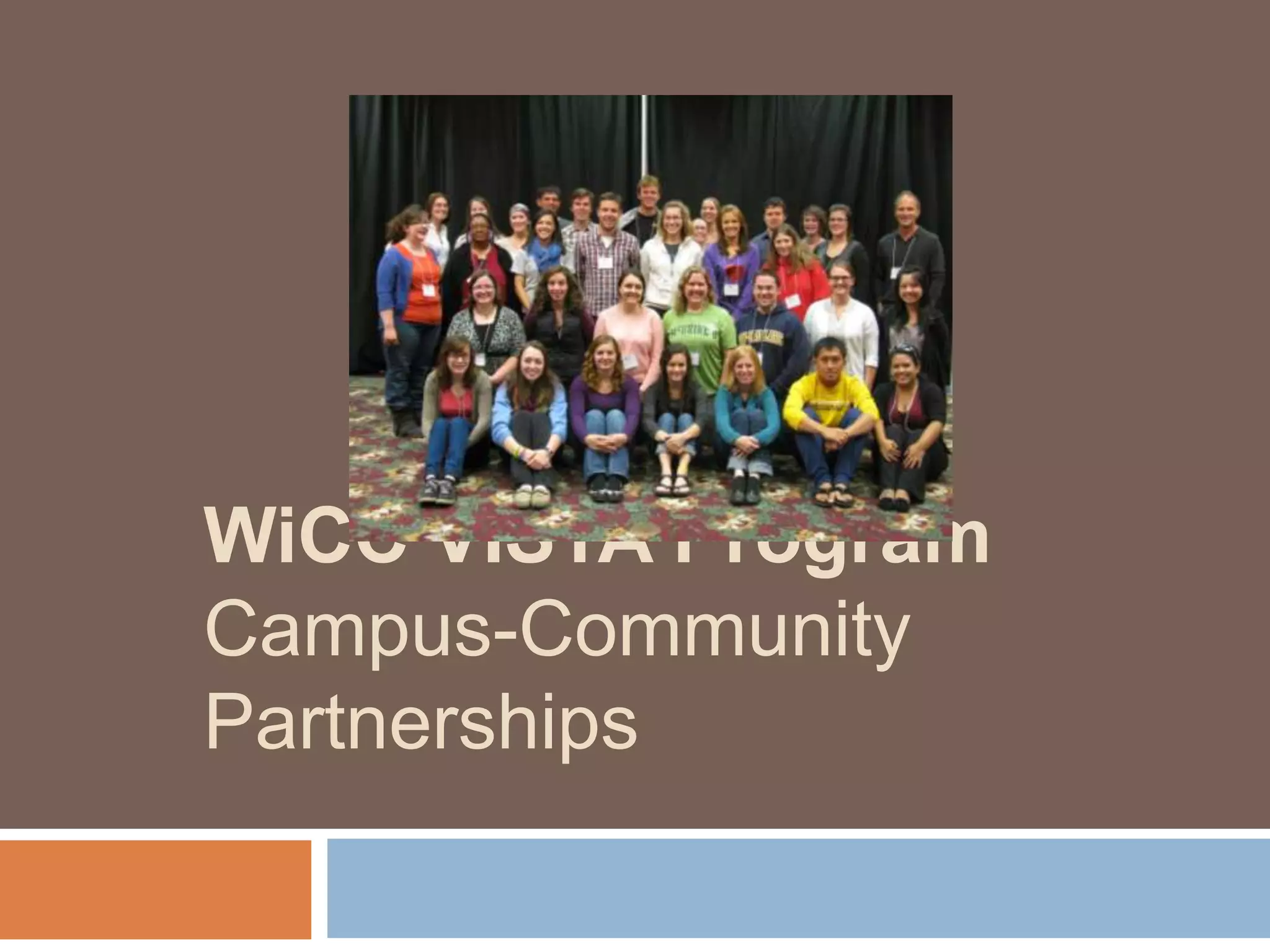 CNCS Structure and the WiCC VISTA Program | PPT