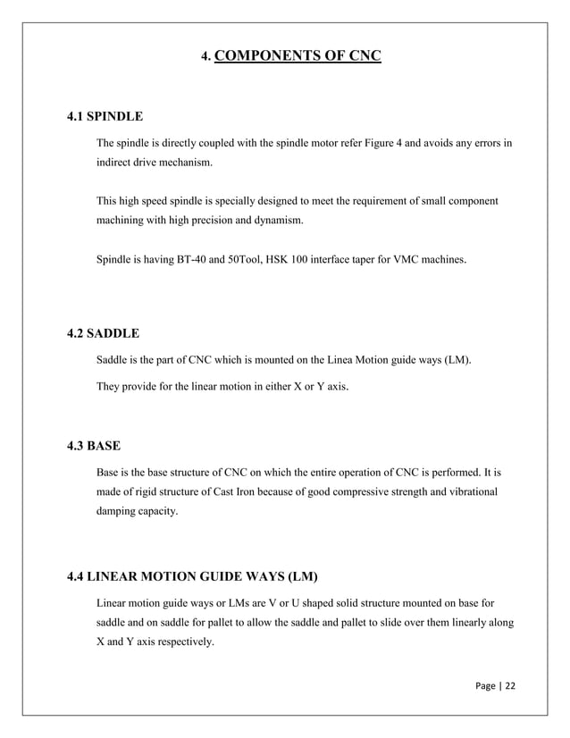 A Project Report on CNC Training | PDF | Mechanical and Industrial ...
