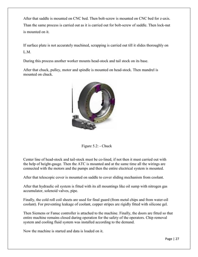 A Project Report on CNC Training | PDF | Mechanical and Industrial ...