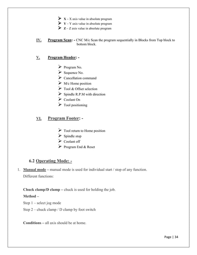 A Project Report on CNC Training | PDF | Mechanical and Industrial ...