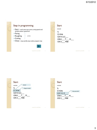 Cnc turning lecture6 | PDF