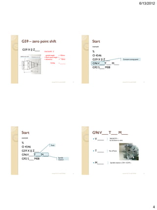 Cnc turning lecture6 | PDF