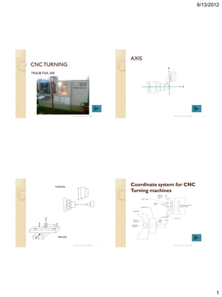 Cnc turning lecture6 | PDF