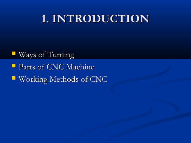 Cnc turning(Fanuc system) | PPT