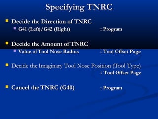 Cnc turning(Fanuc system) | PPT