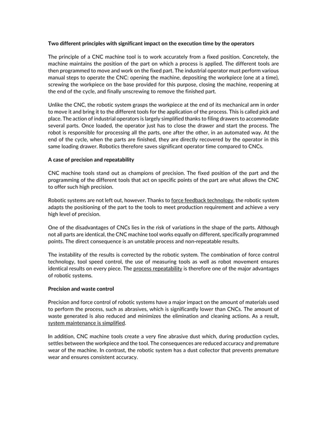 CNC vs Robot | PDF