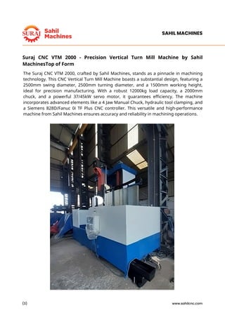 Revolutionizing Precision Machining: Suraj CNC Vertical Turn Mill ...