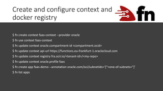 OCI Oracle Functions Deployment | PPTX