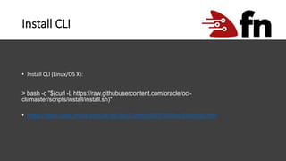OCI Oracle Functions Deployment | PPT