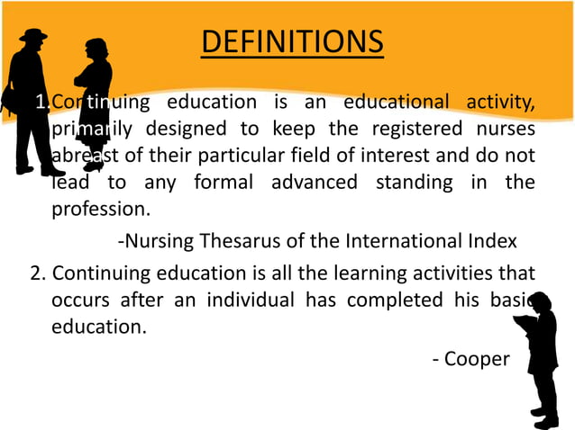 Continuing nursing education | PPTX