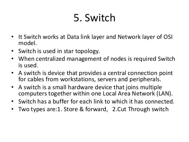 Network Topology & Networking Devices