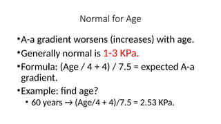 Apakah A-a gradient? Alveoli-artery di ICU | PPTX