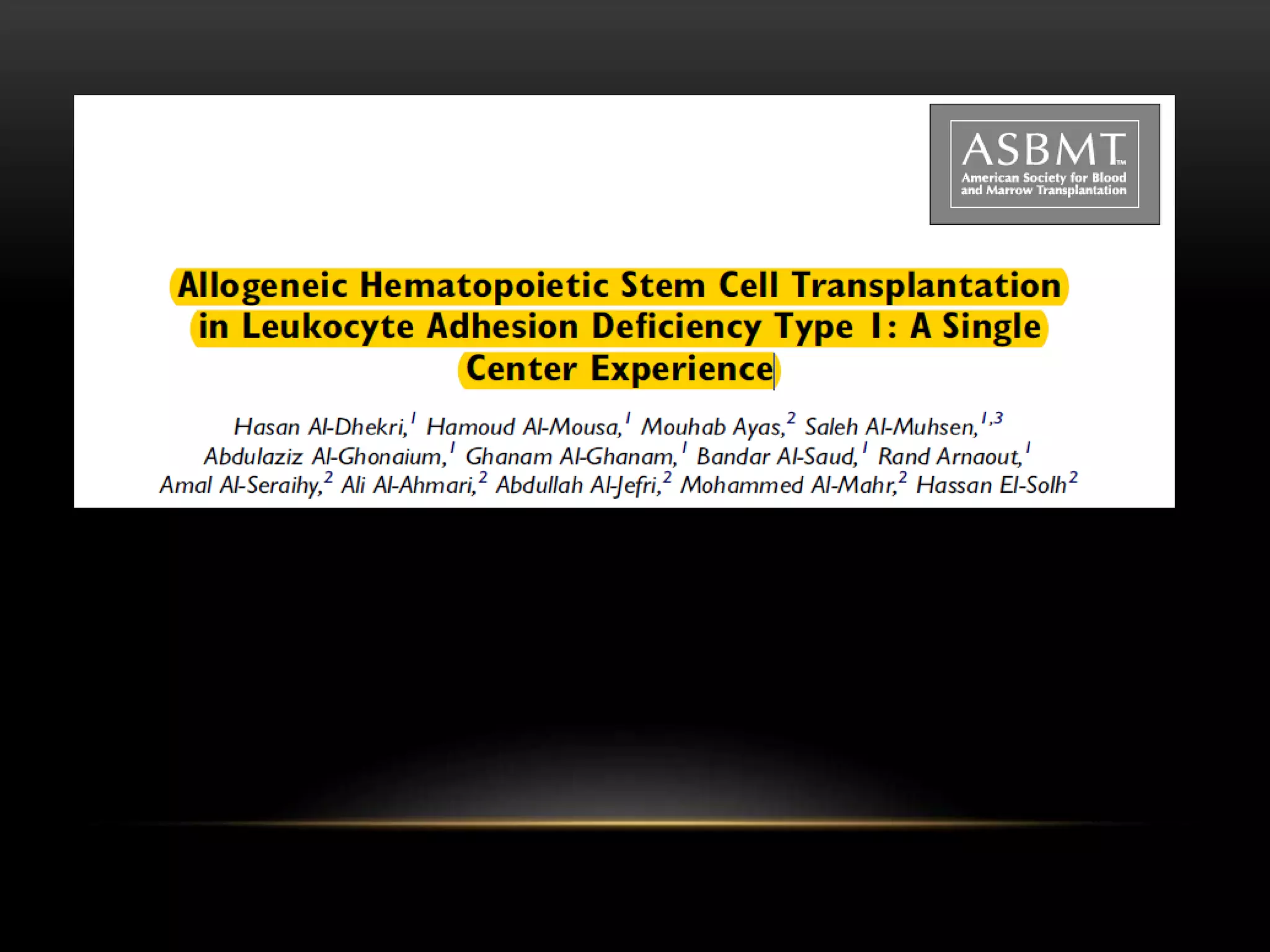 Leukocyte adhesion deficiency | PPTX