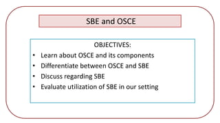 Simulation Based Education and OSCE | PPTX