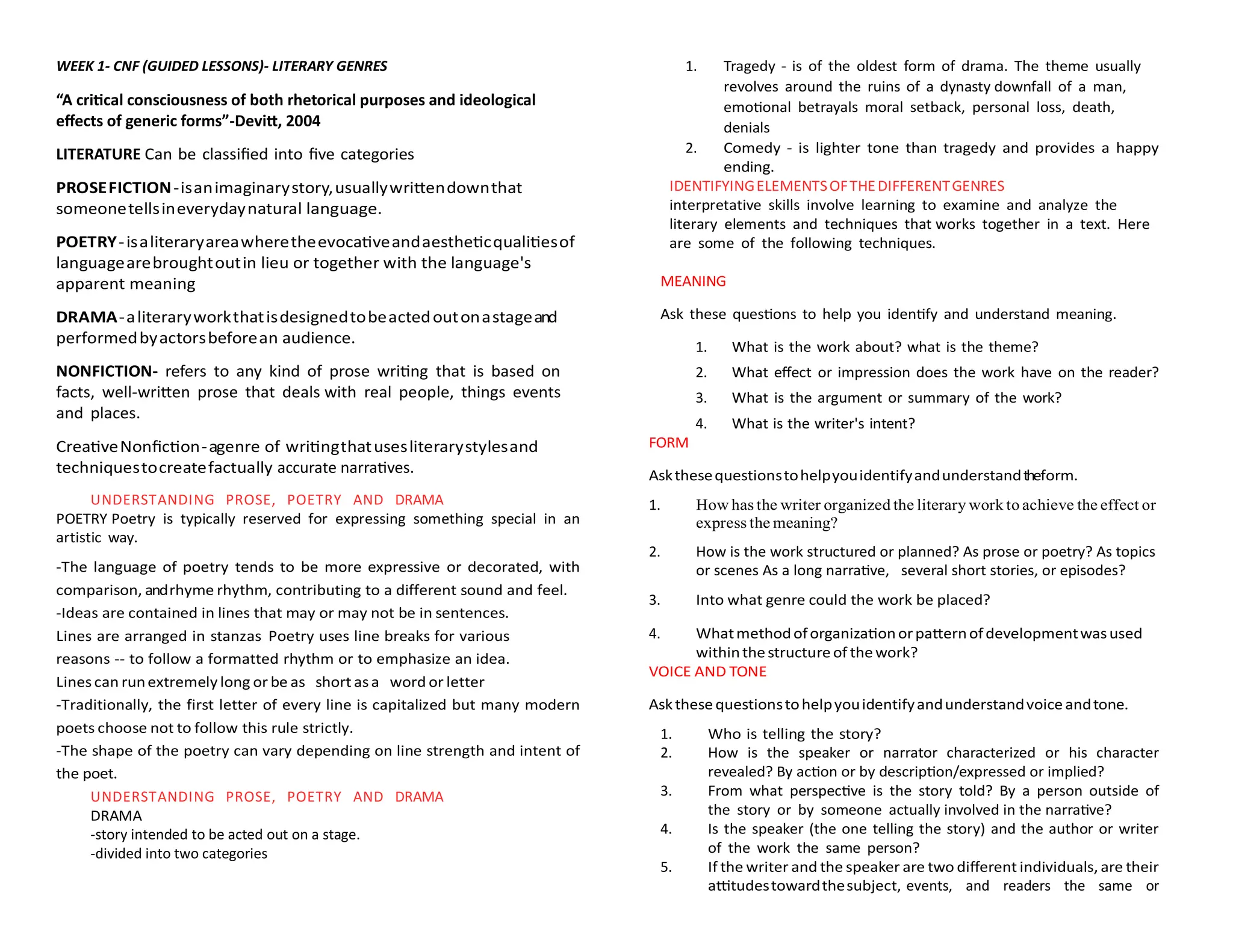 CREATIVE NON-FICTION FOR GRADE 12 STUDENTS | PDF