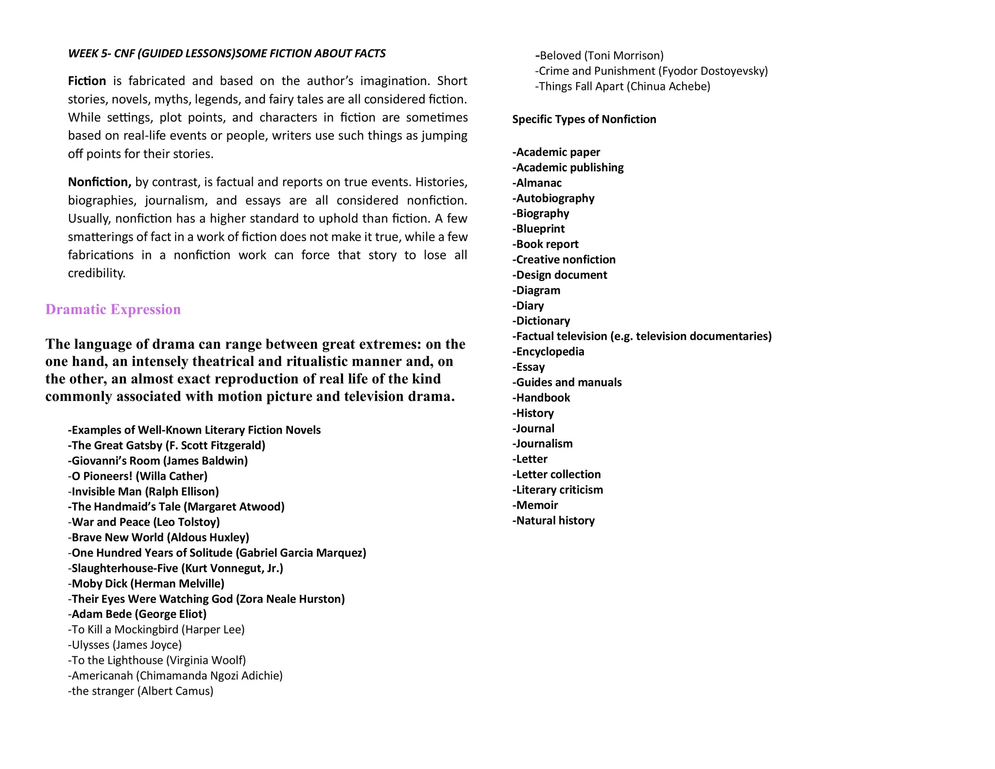 CREATIVE NON-FICTION FOR GRADE 12 STUDENTS | PDF